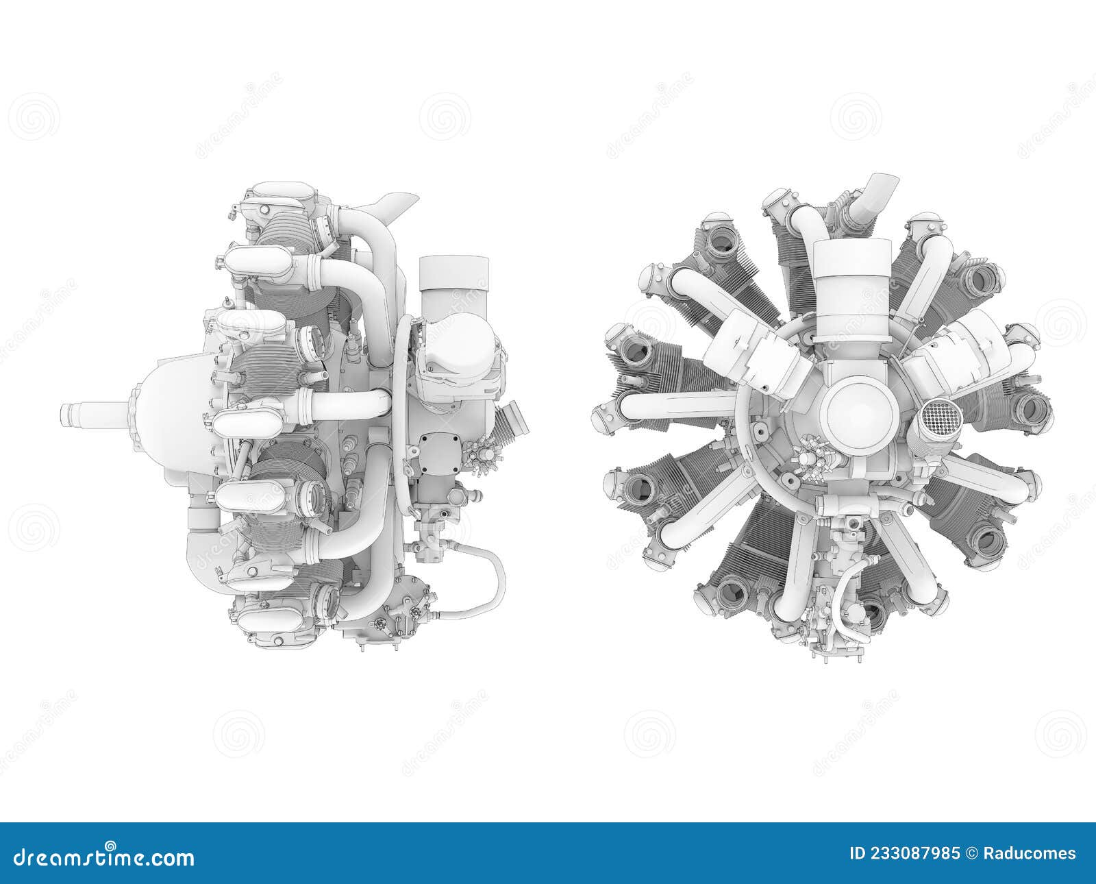 Radial Engine Cylinder Royalty-Free Stock Photo | CartoonDealer.com ...