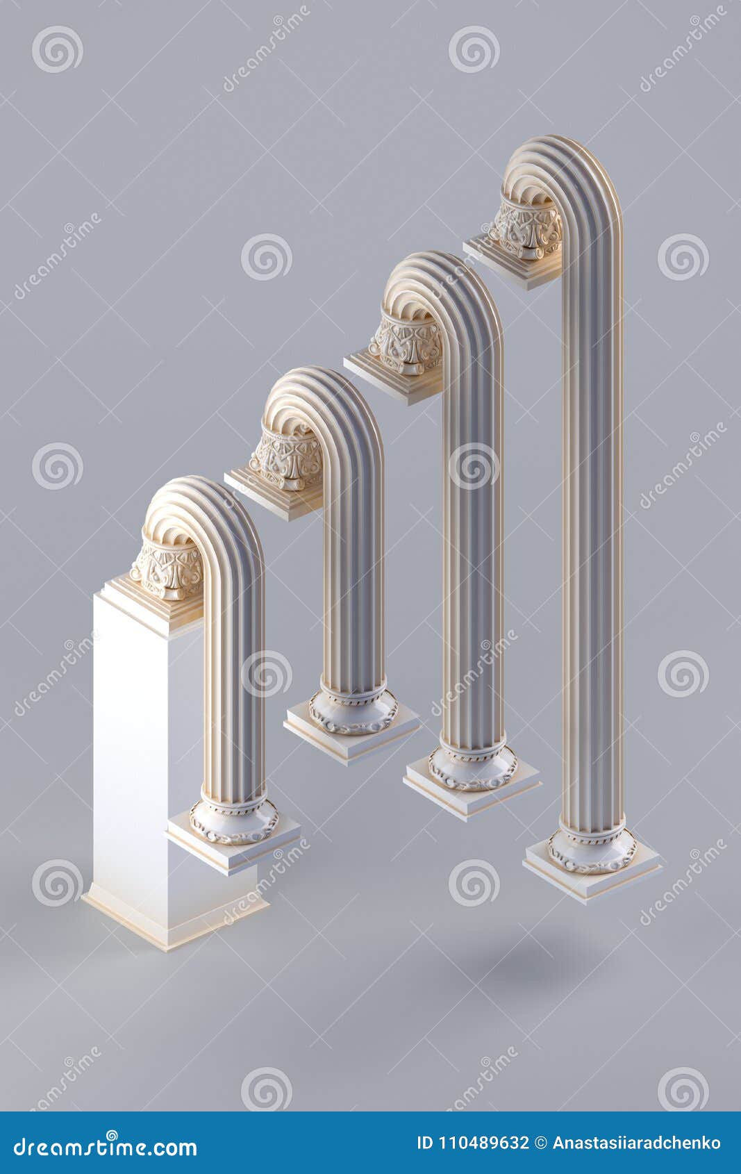 3d Rendered Architectural Abstraction Stock Illustration - Illustration ...