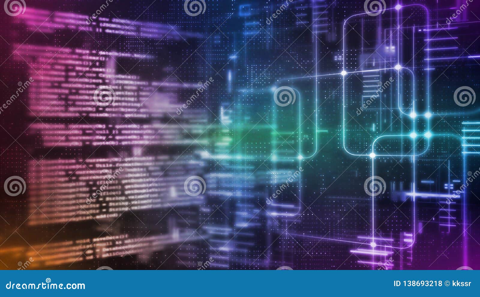 3D Rendering of Digital Abstract Technology. Computer Software Script ... 3D Rendering of Digital Abstract Technology. Computer Software Script ...
