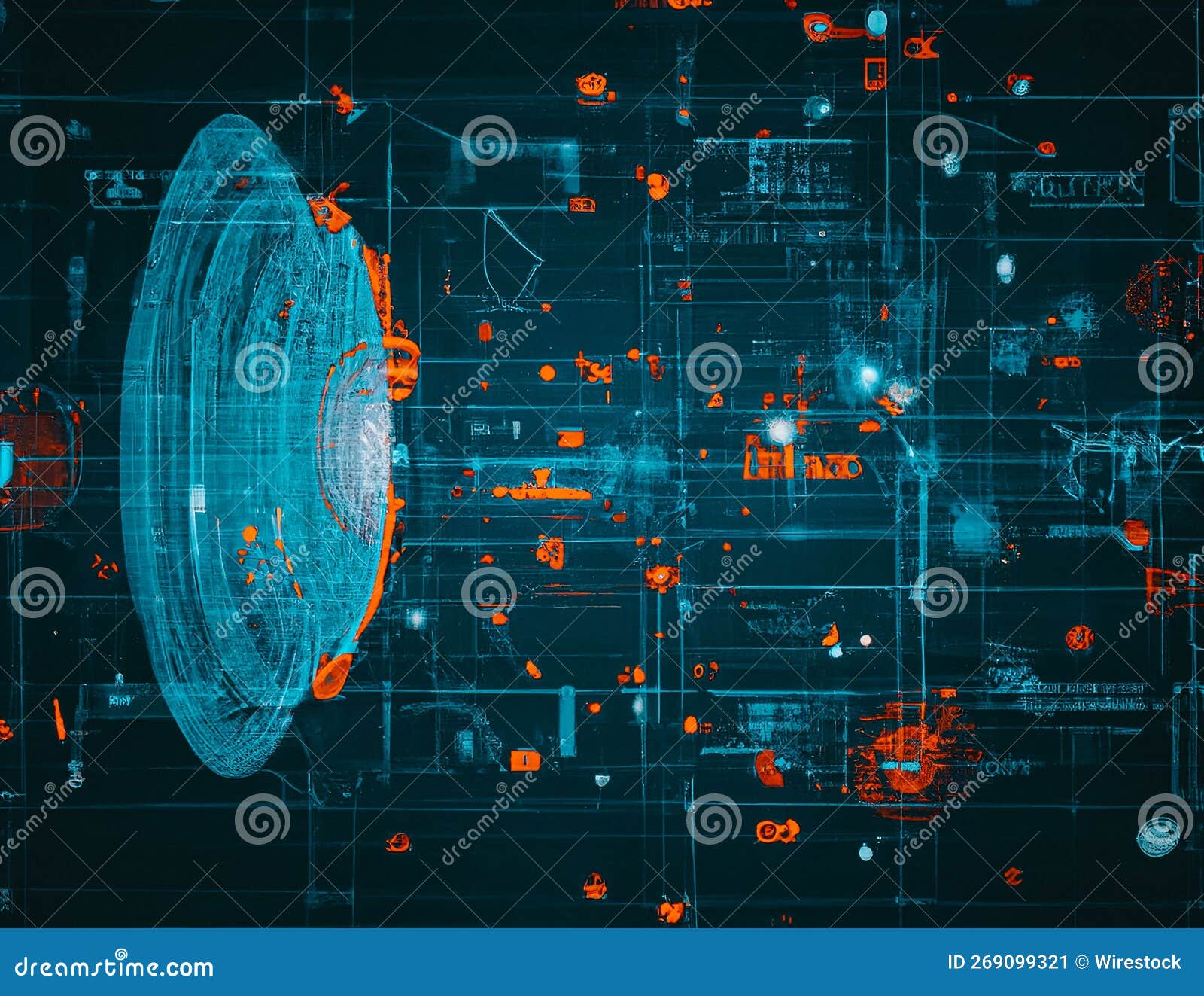 3d Rendering of a Digital Art Concept. Stock Illustration ...