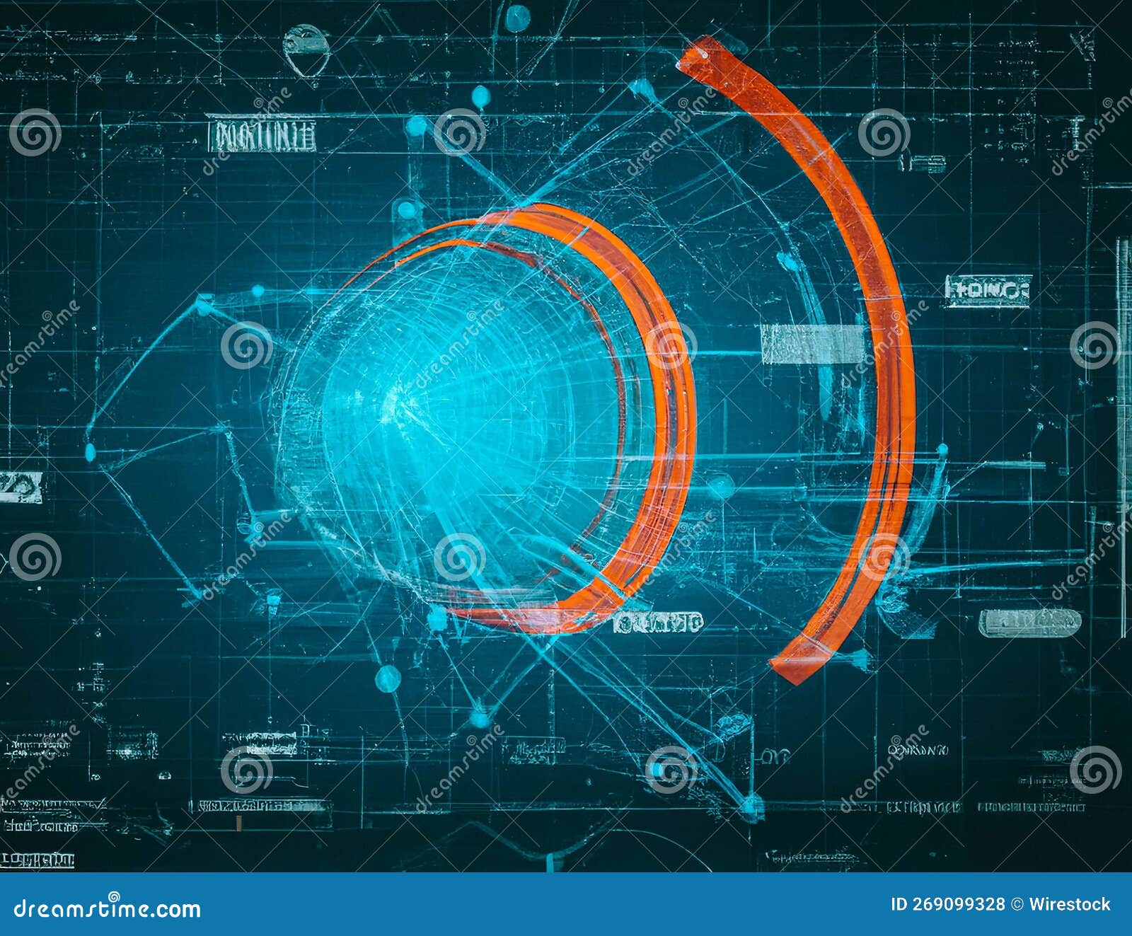 3d Rendering of a Digital Art Concept. Stock Illustration ...