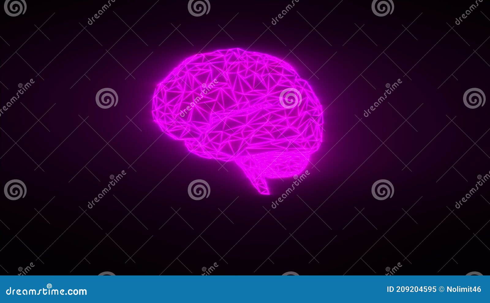 3d Rendering of Digital Artificial Intelligence Combination of ...