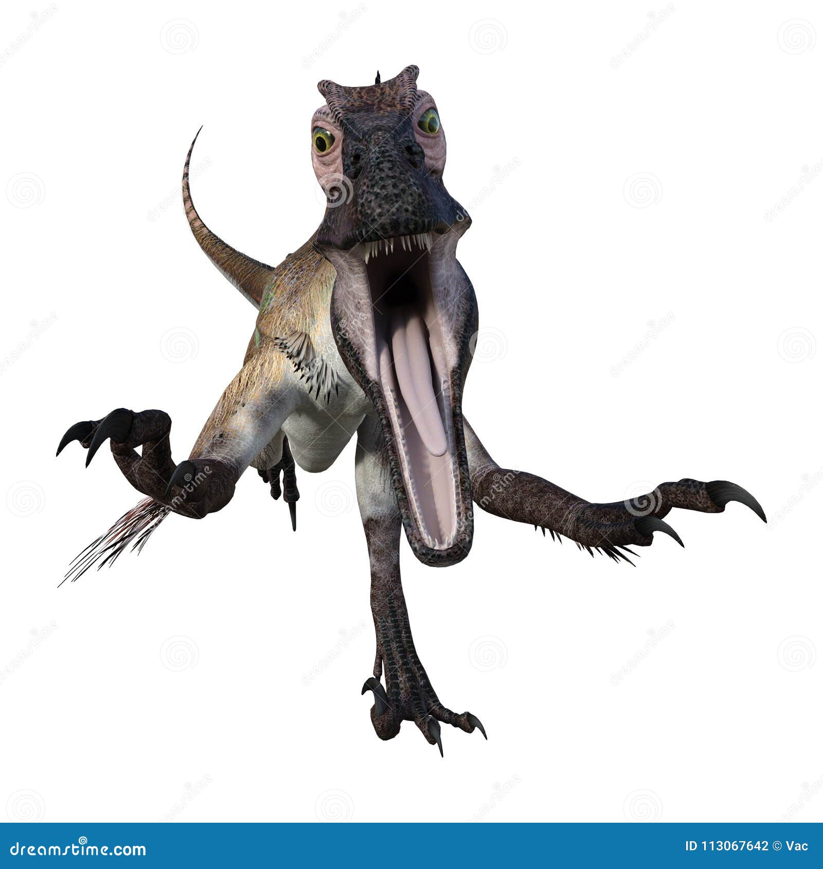 Dinosaur Utahraptor Royalty-Free Stock Photography | CartoonDealer.com ...