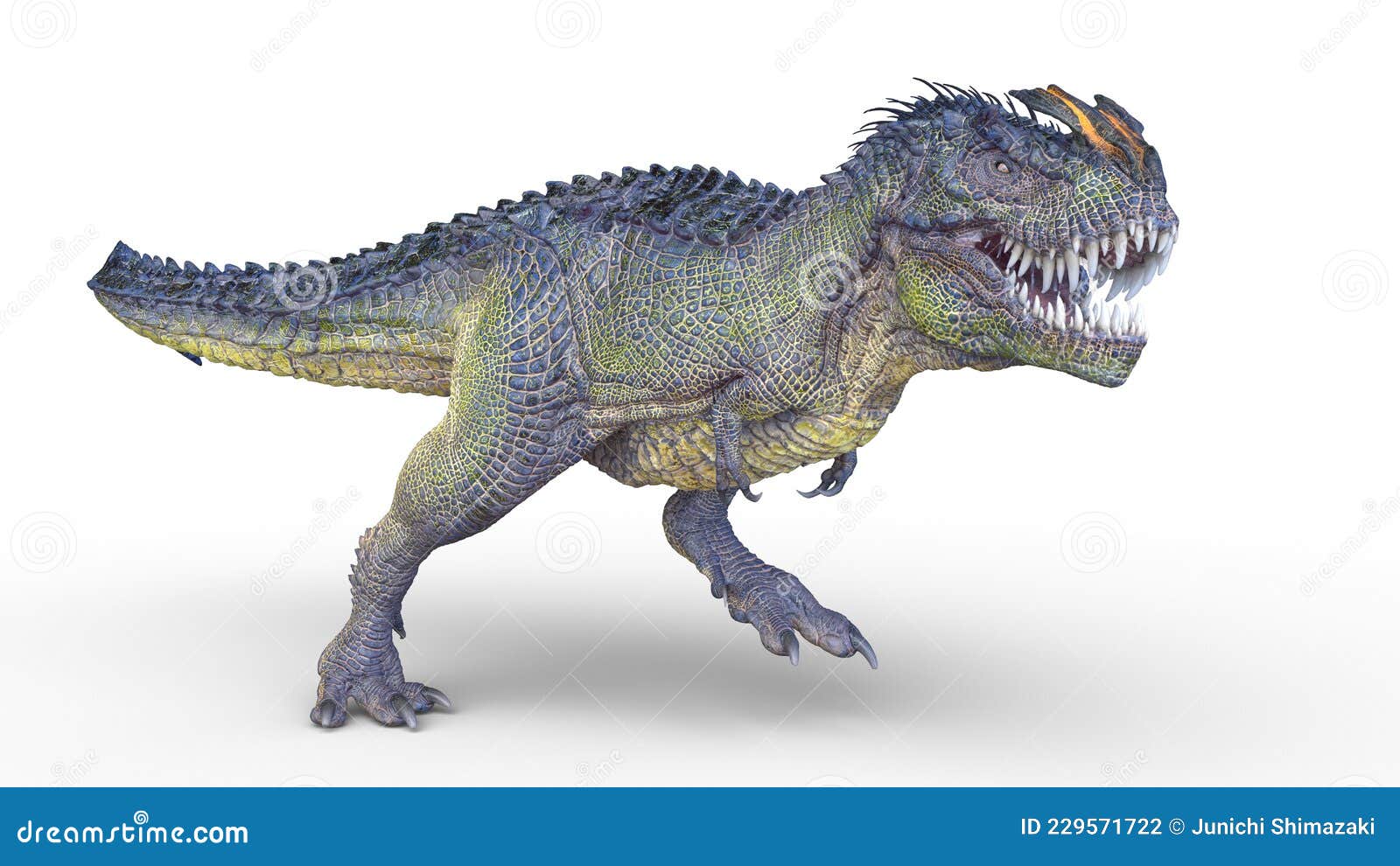 3D Rendering of a Dinosaurs Stock Illustration - Illustration of ...