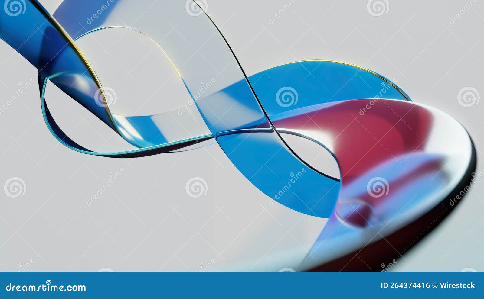 3D Rendering. a Display of Translucent with Refraction Art Design Stock ...