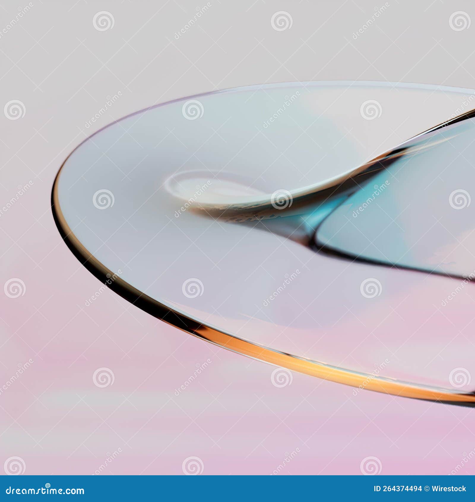 3D Rendering. a Display of Translucent with Refraction Art Design Stock ...