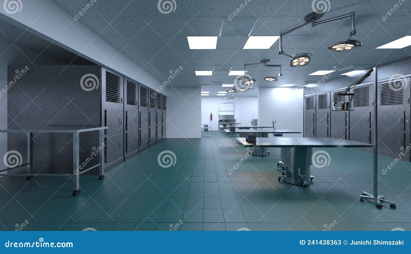 3D Rendering of the Dissection Room Stock Illustration - Illustration ...