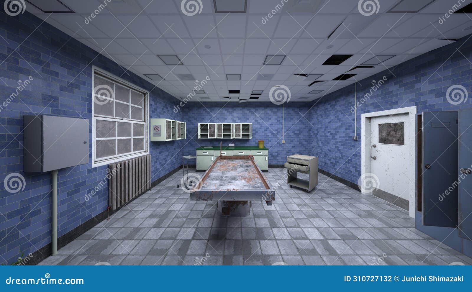 3D Rendering of the Dissection Room Stock Illustration - Illustration ...