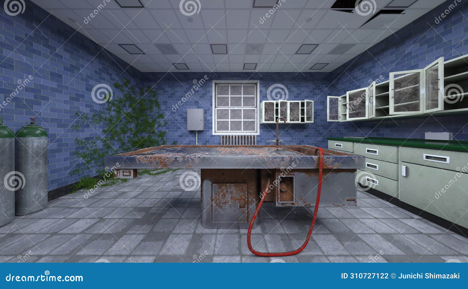 3D Rendering of the Dissection Room Stock Illustration - Illustration ...
