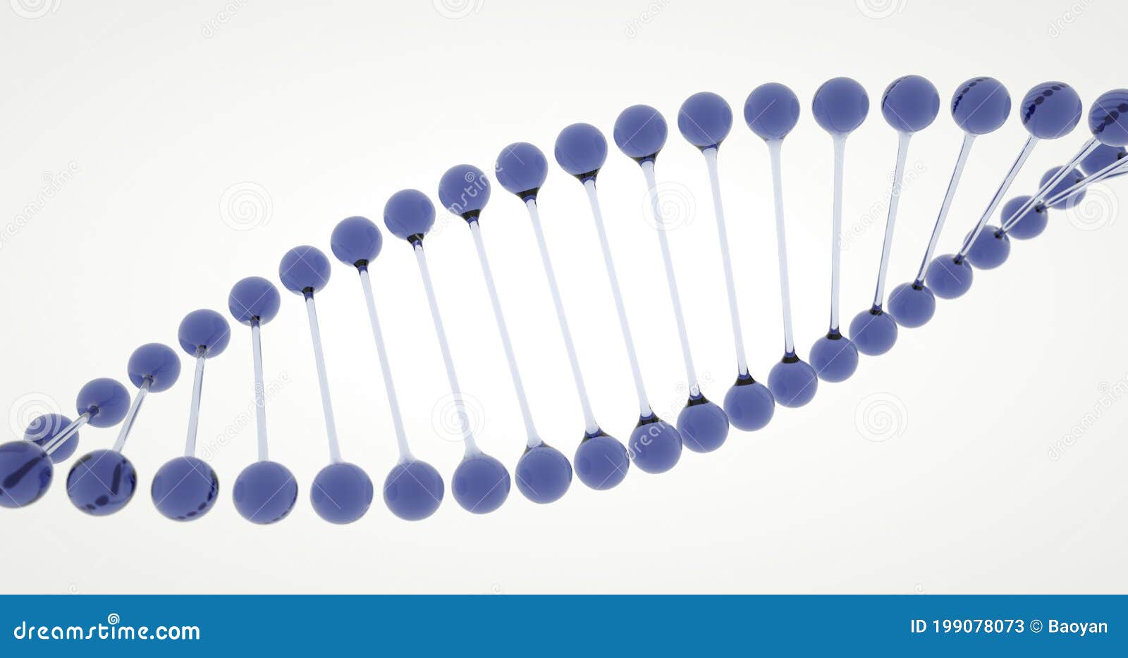 3D Rendering Dna Chain Made in CG Stock Illustration - Illustration of ...
