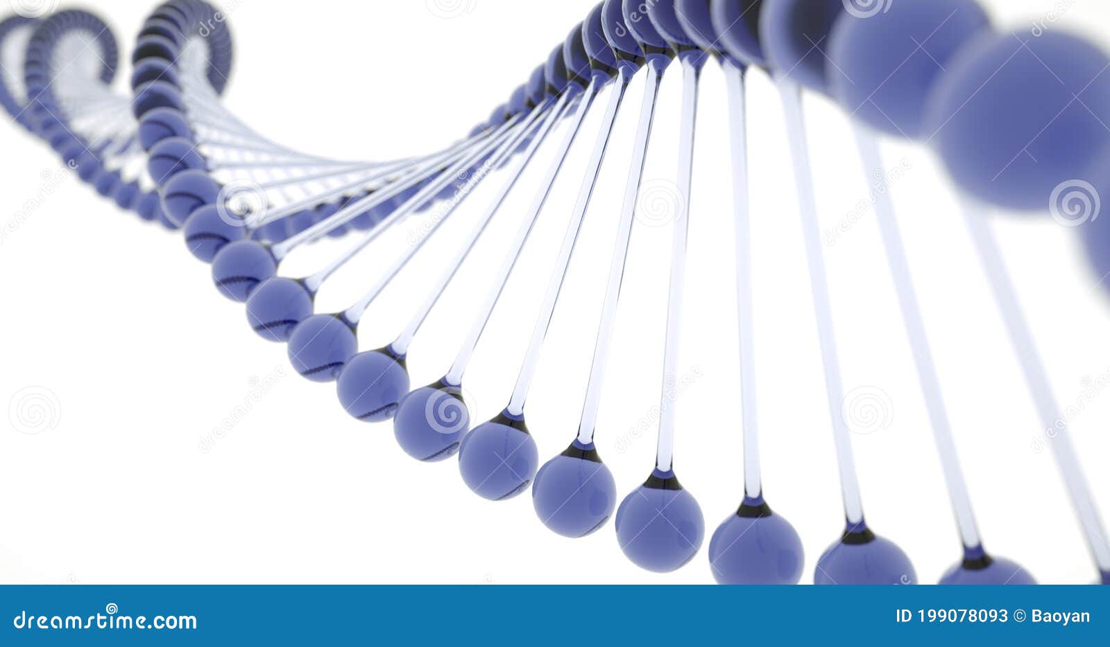 3D Rendering Dna Chain Made in CG Stock Illustration - Illustration of ...