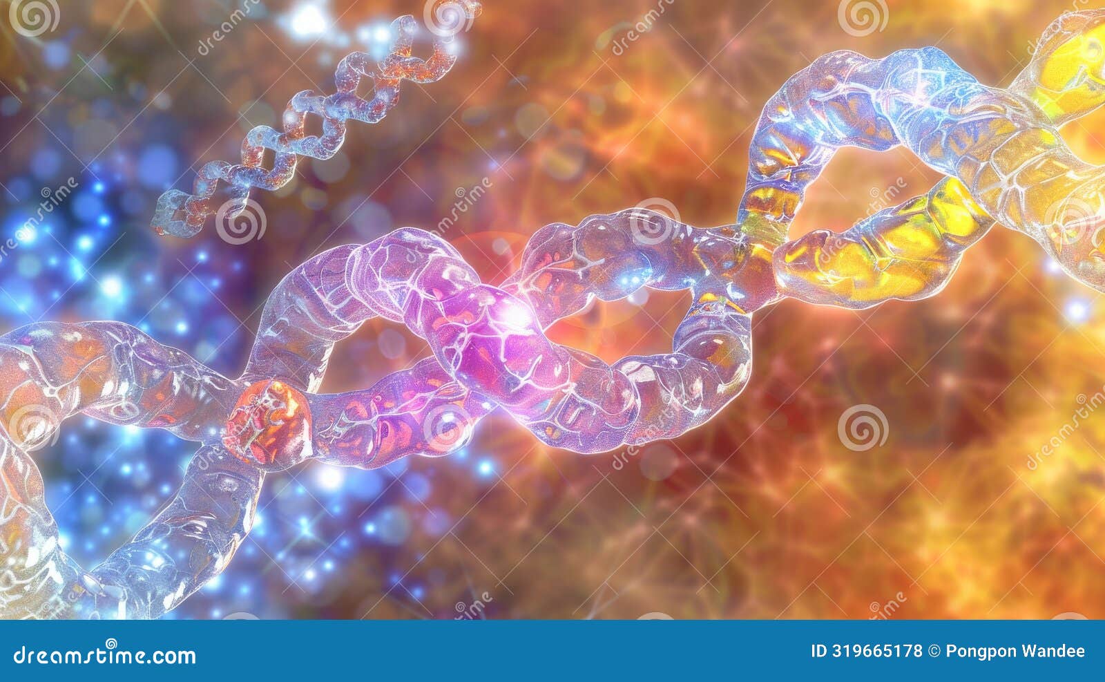 A 3D Rendering of DNA Packaging into Chromosomes during Cell Division ...