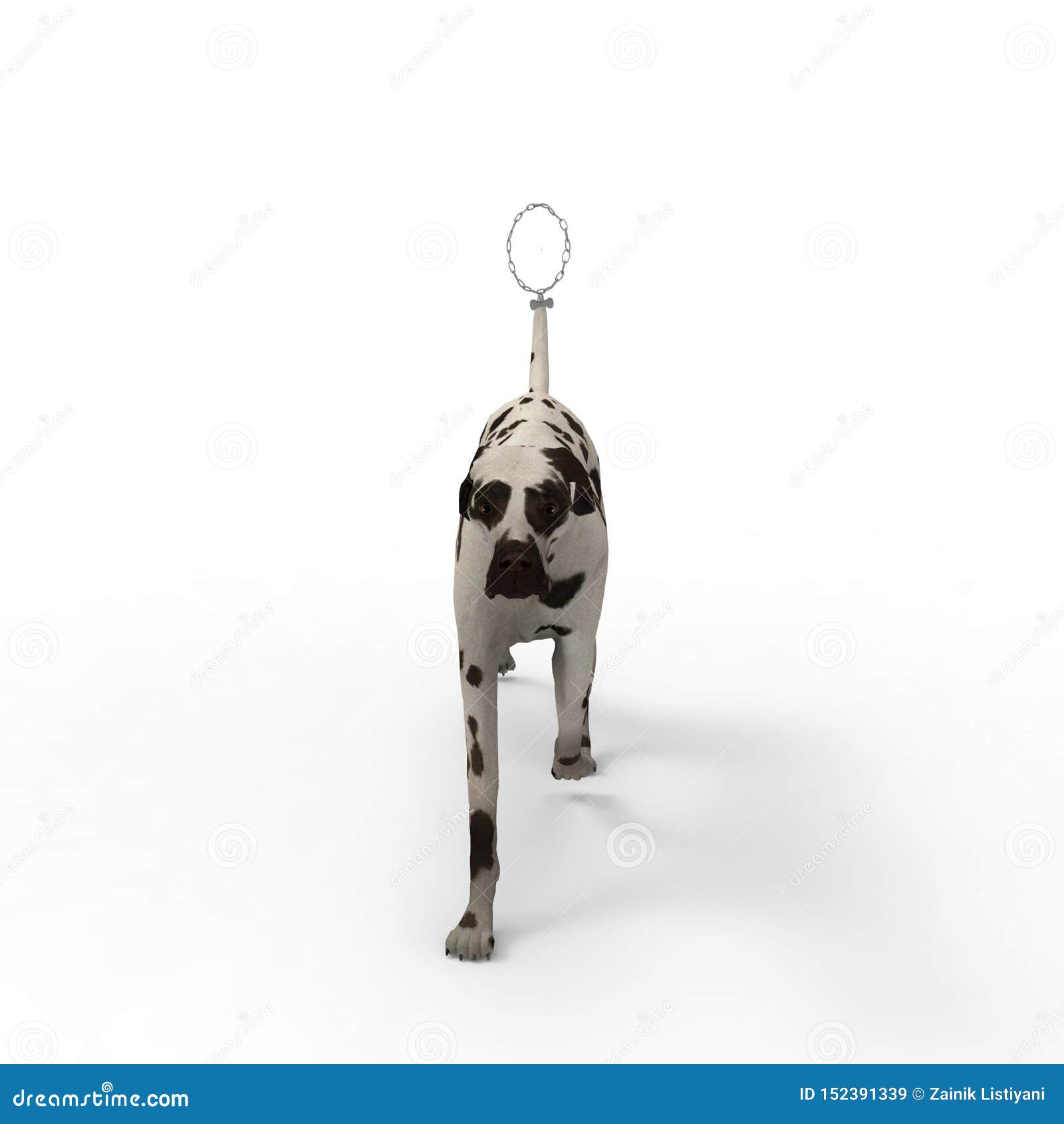 3d Rendering Of Dog Created By Using A Blender Tool Stock Illustration ...