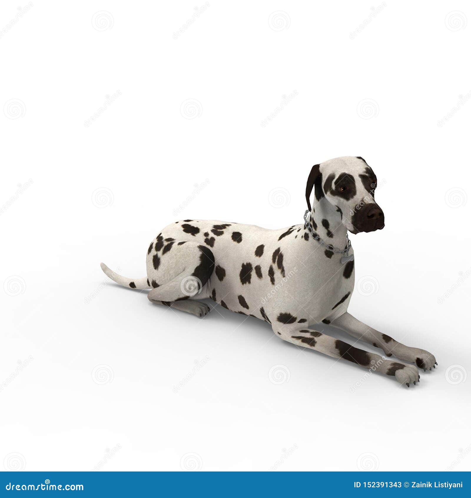 3d Rendering of Dog Created by Using a Blender Tool Stock Illustration ...