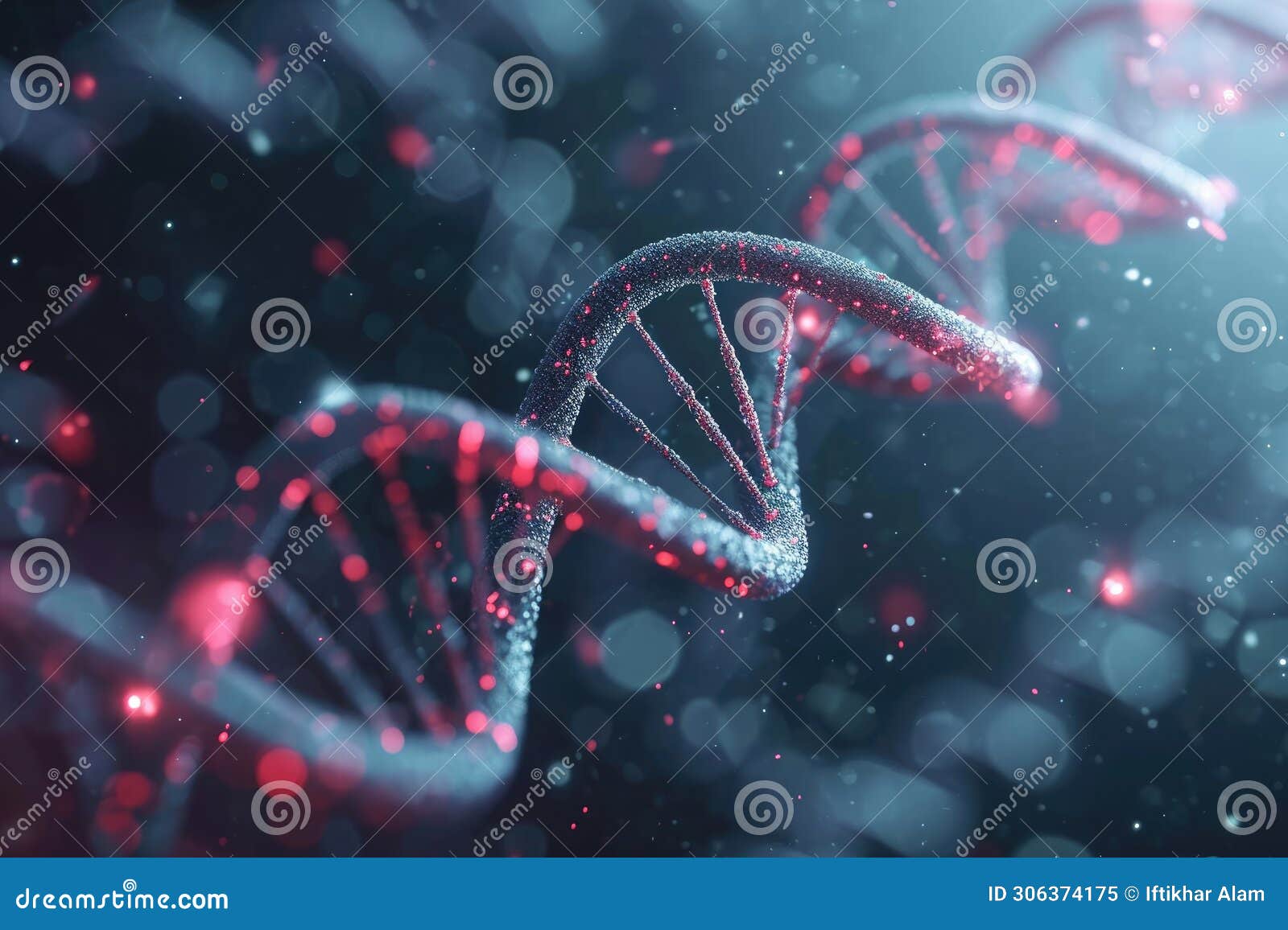 3D Rendering of a Double-Stranded Strand of Strands, Artificial ...
