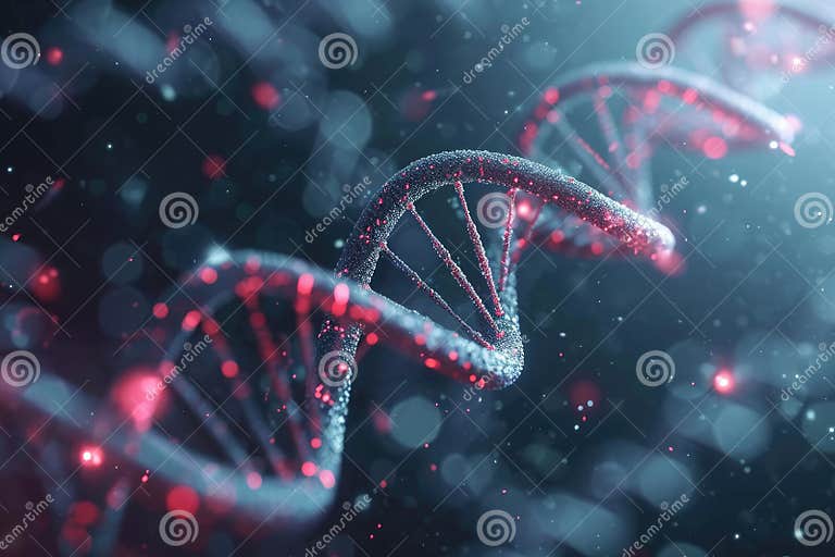 3D Rendering of a Double-Stranded Strand of Strands, Artificial ...