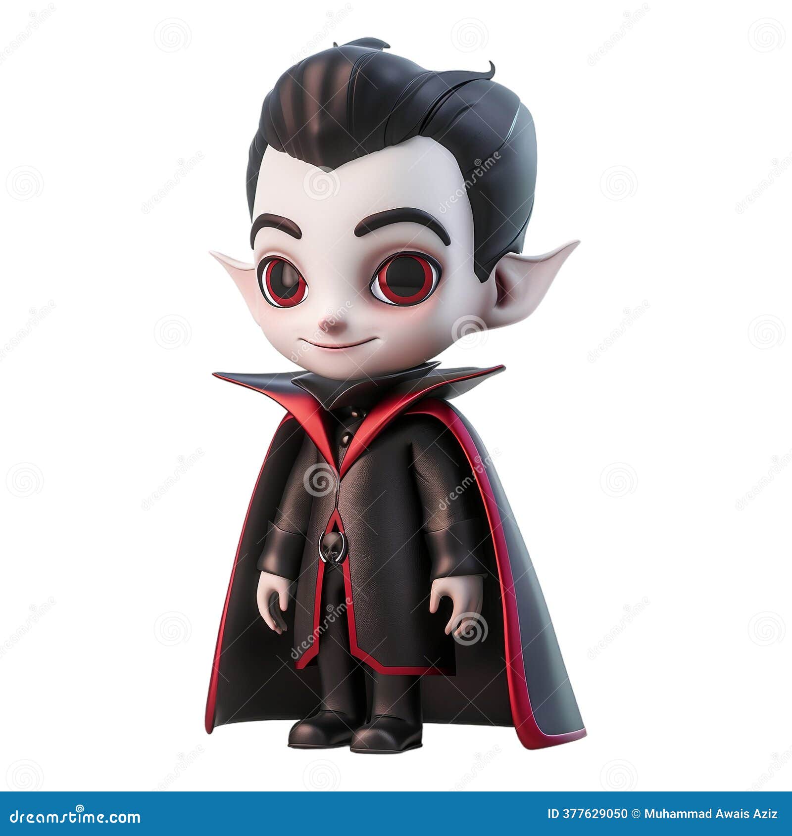 3D Rendering Of A Dracula Cartoon On Transparent Background - Ai Generated Stock Image ...