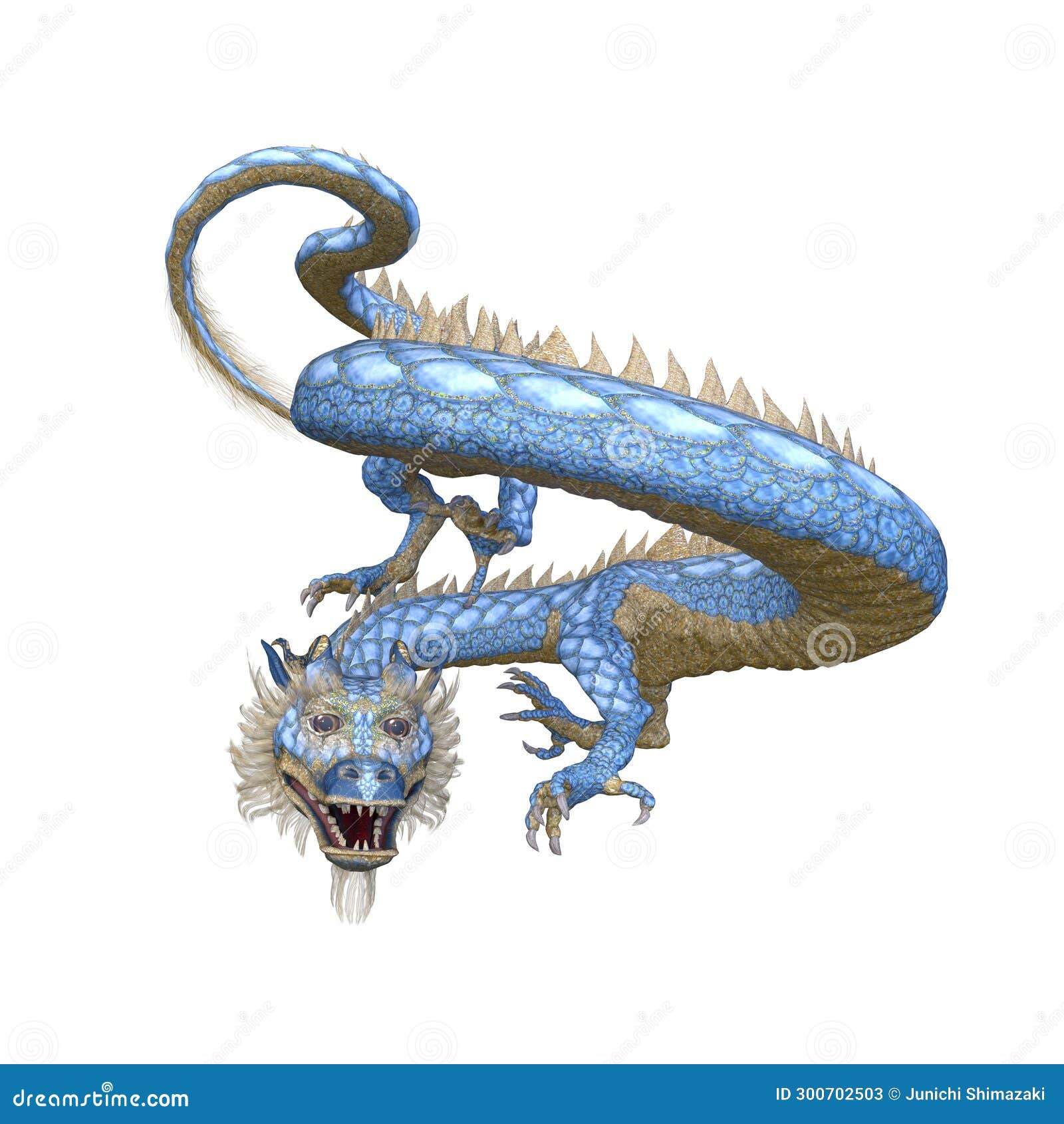 3D rendering of a dragon stock illustration. Illustration of legend ...