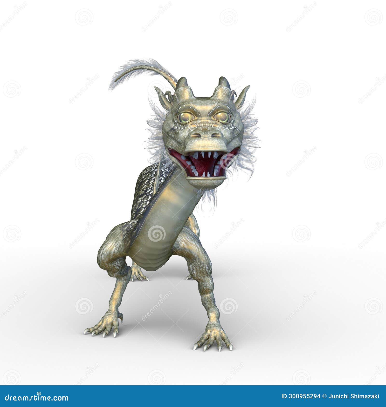 3D rendering of a dragon stock illustration. Illustration of zodiac ...