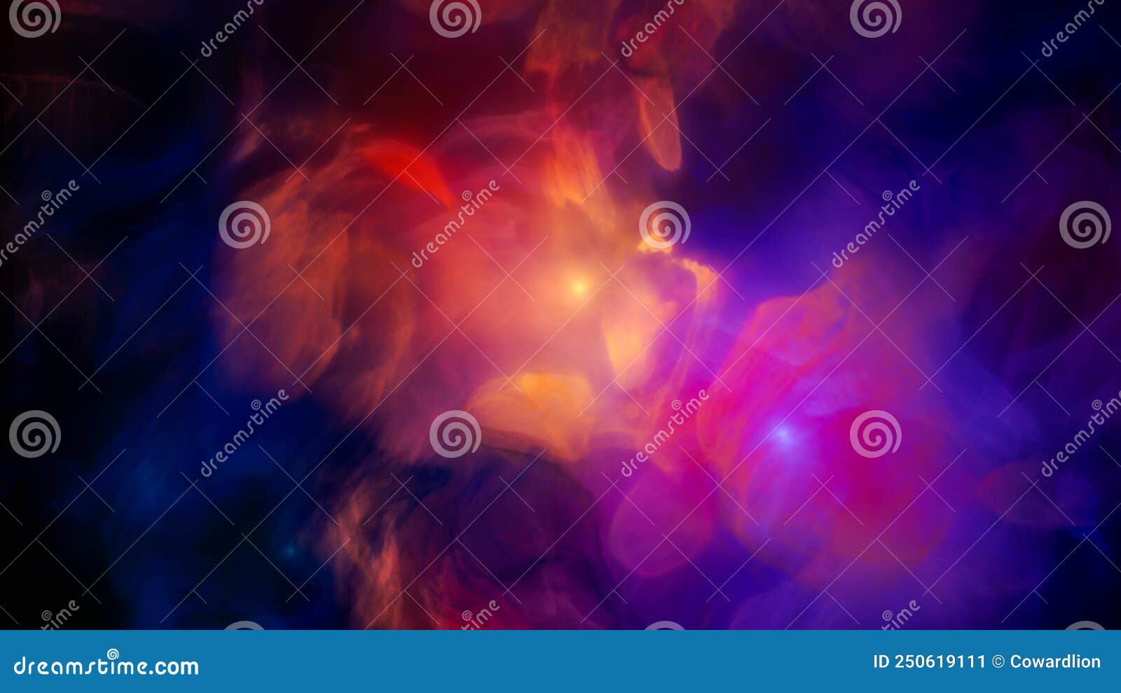 3D Rendering of Dust and Cloud Interstellar in a Universe Stock ...