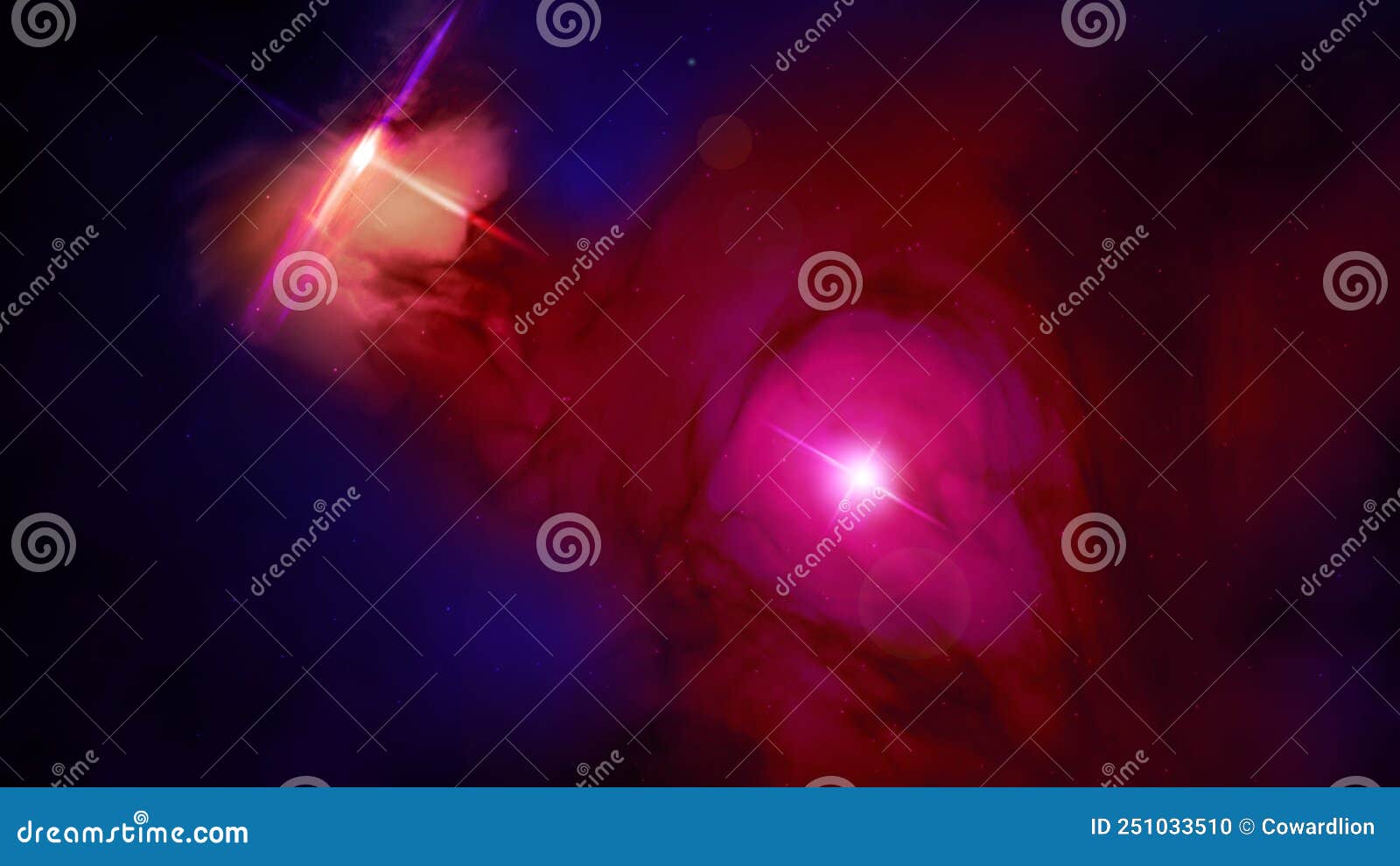 3D Rendering of Dust and Cloud Interstellar in a Universe Stock ...