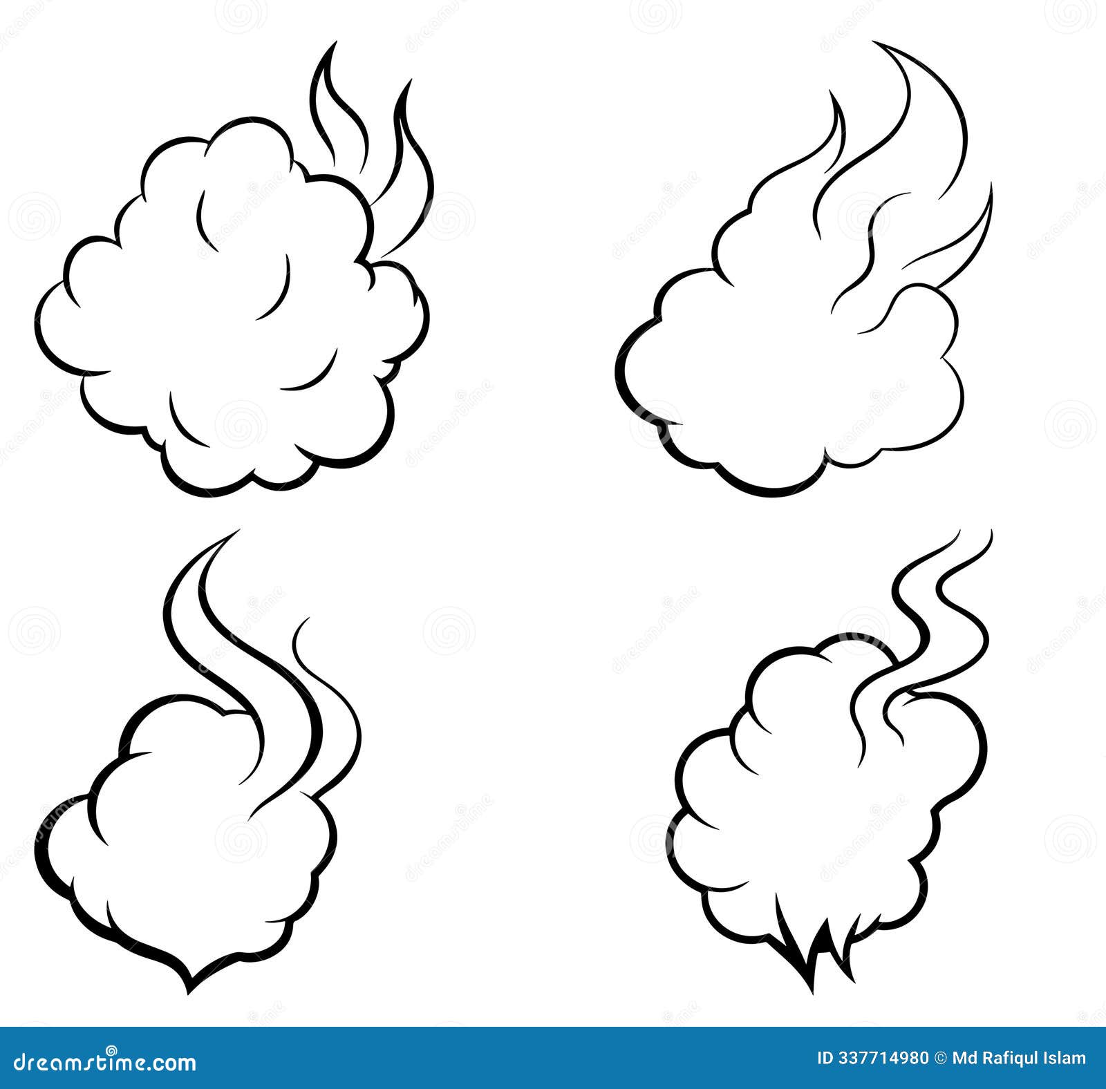 Dynamic Smoke Exploding Outwards With Dramatic Effect Stock Photography ...