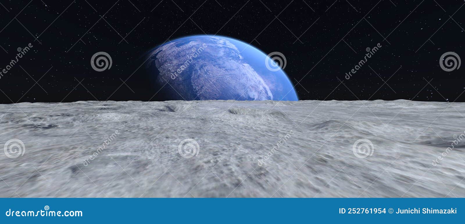 3D Rendering of the Earth and Planetary Surface Stock Illustration ...