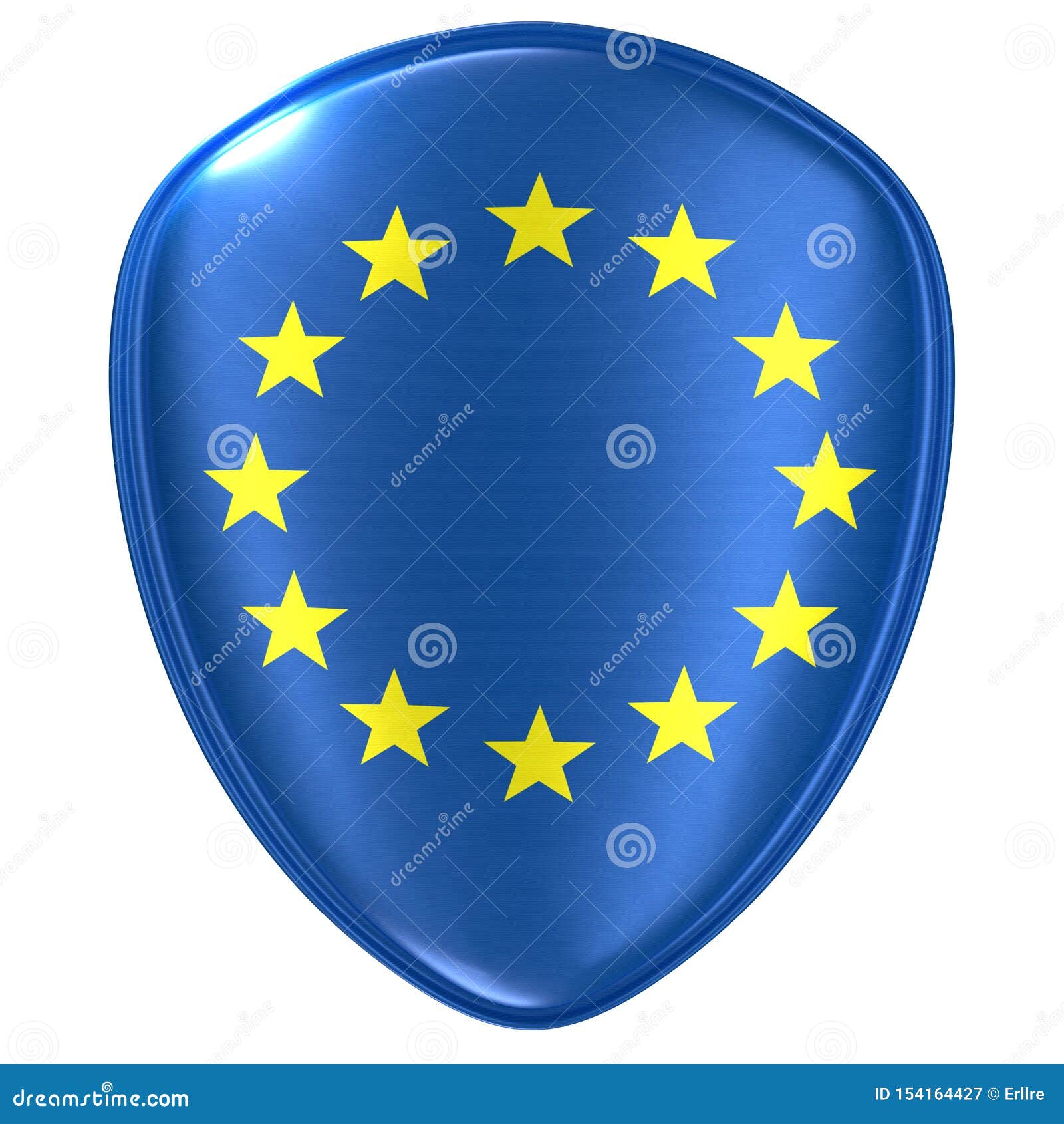 3d Rendering of an EEC Flag Icon Stock Illustration - Illustration of ...