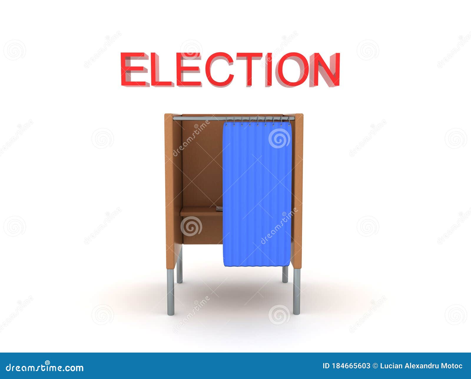 3D Rendering about Election and Voting Stock Illustration ...