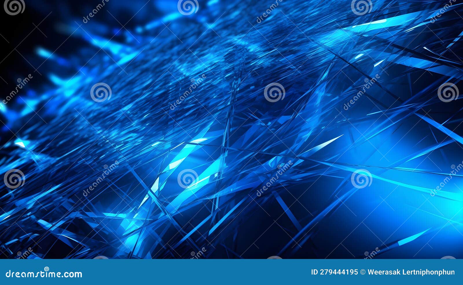 3D Rendering Electric Blue of Abstract Technology GenerativeAI Stock ...