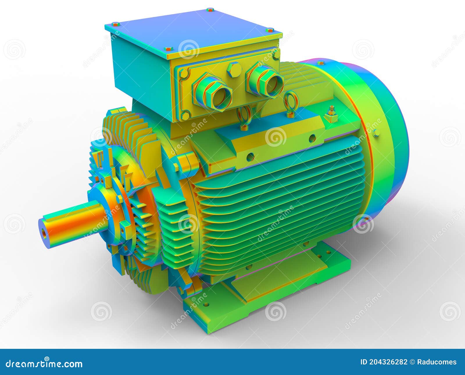 3D Rendering - Electric Motor Finite Element Analysis Stock ... 3D Rendering - Electric Motor Finite Element Analysis Stock ...
