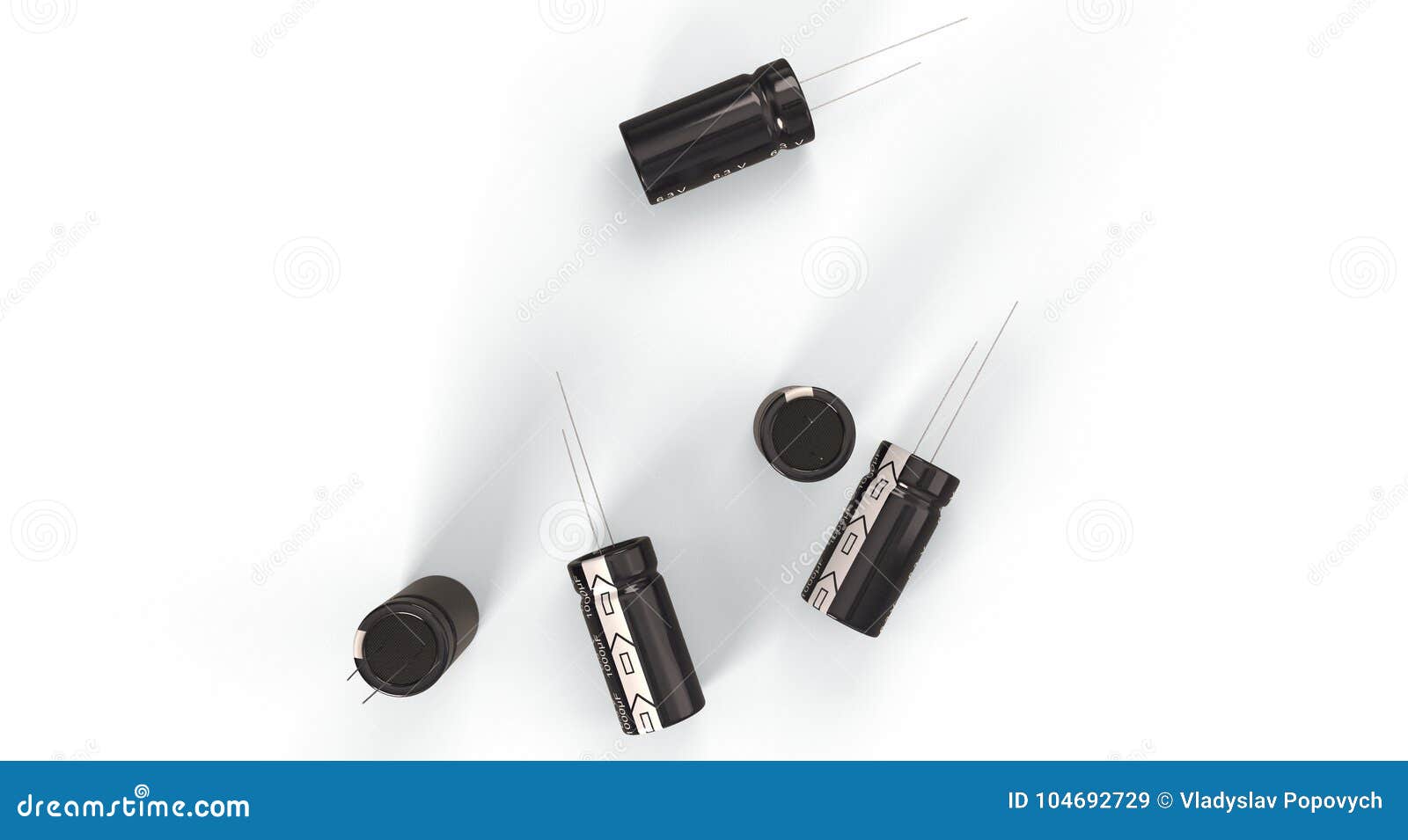 Capacitors Isolated On White Background Royalty-Free Stock Photo ...