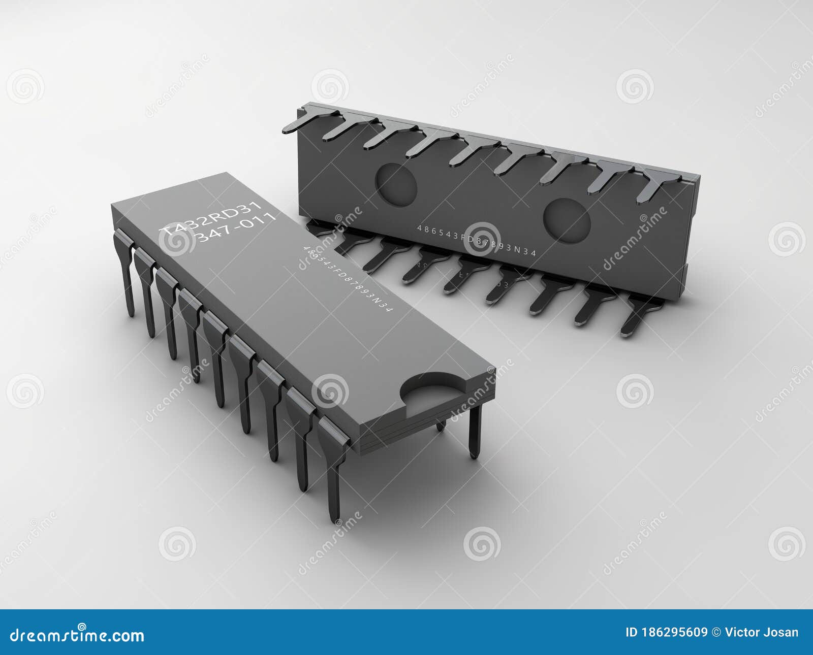 SMD SOT-23 Electronic Transistor Placed On Blueprint 3d Illustration ...