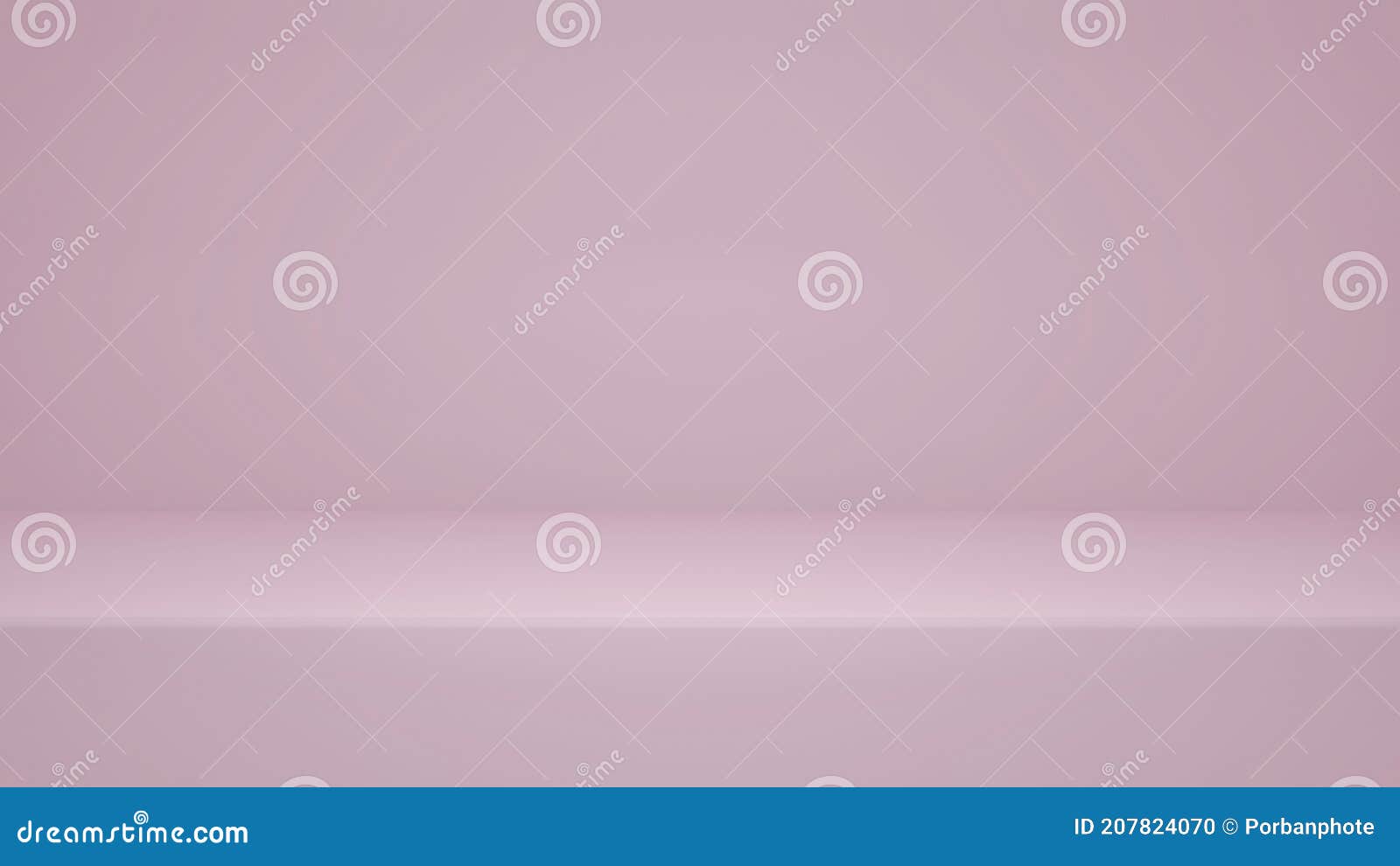 3d Rendering, Empty Pink Color Studio Room Background Stock ...