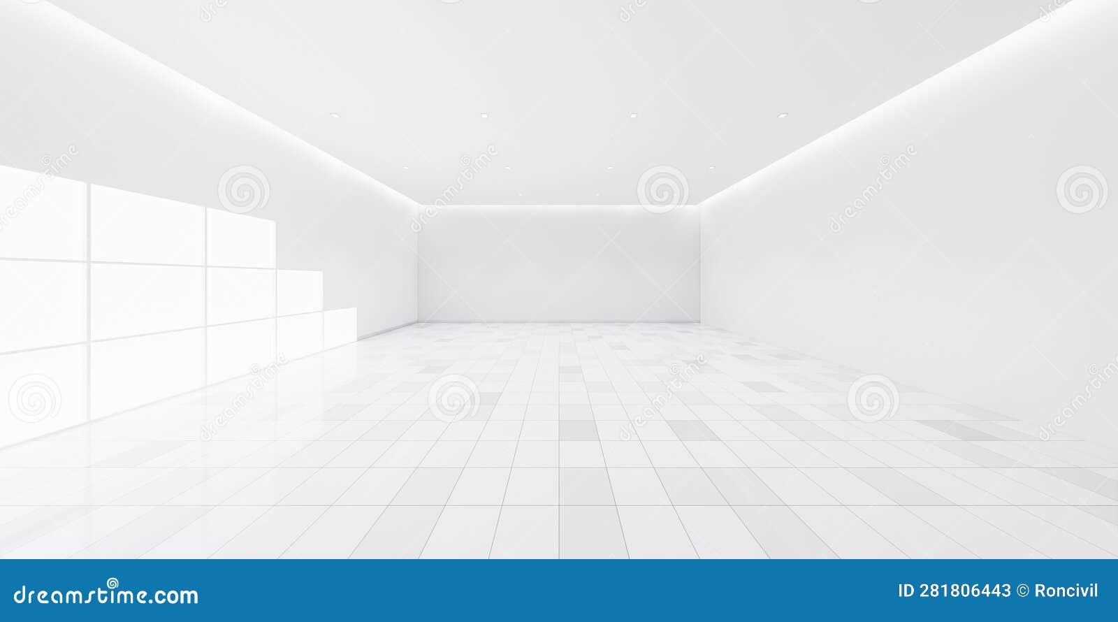 3d Rendering of Empty Room and Tile Floor for Background Stock ...