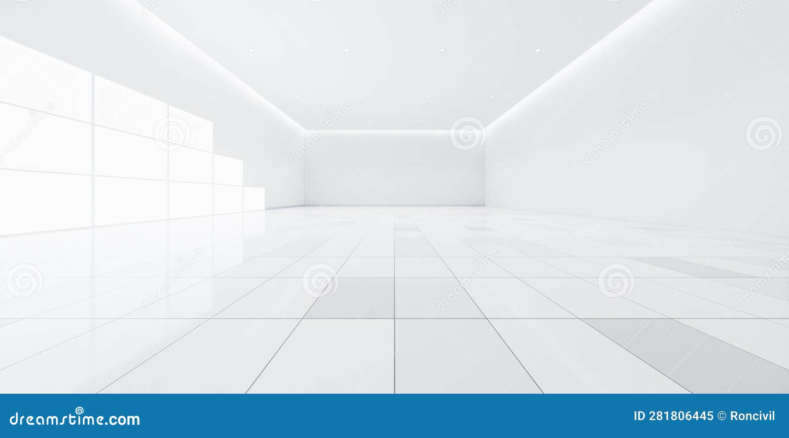 3d Rendering of Empty Room and Tile Floor for Background Stock ...