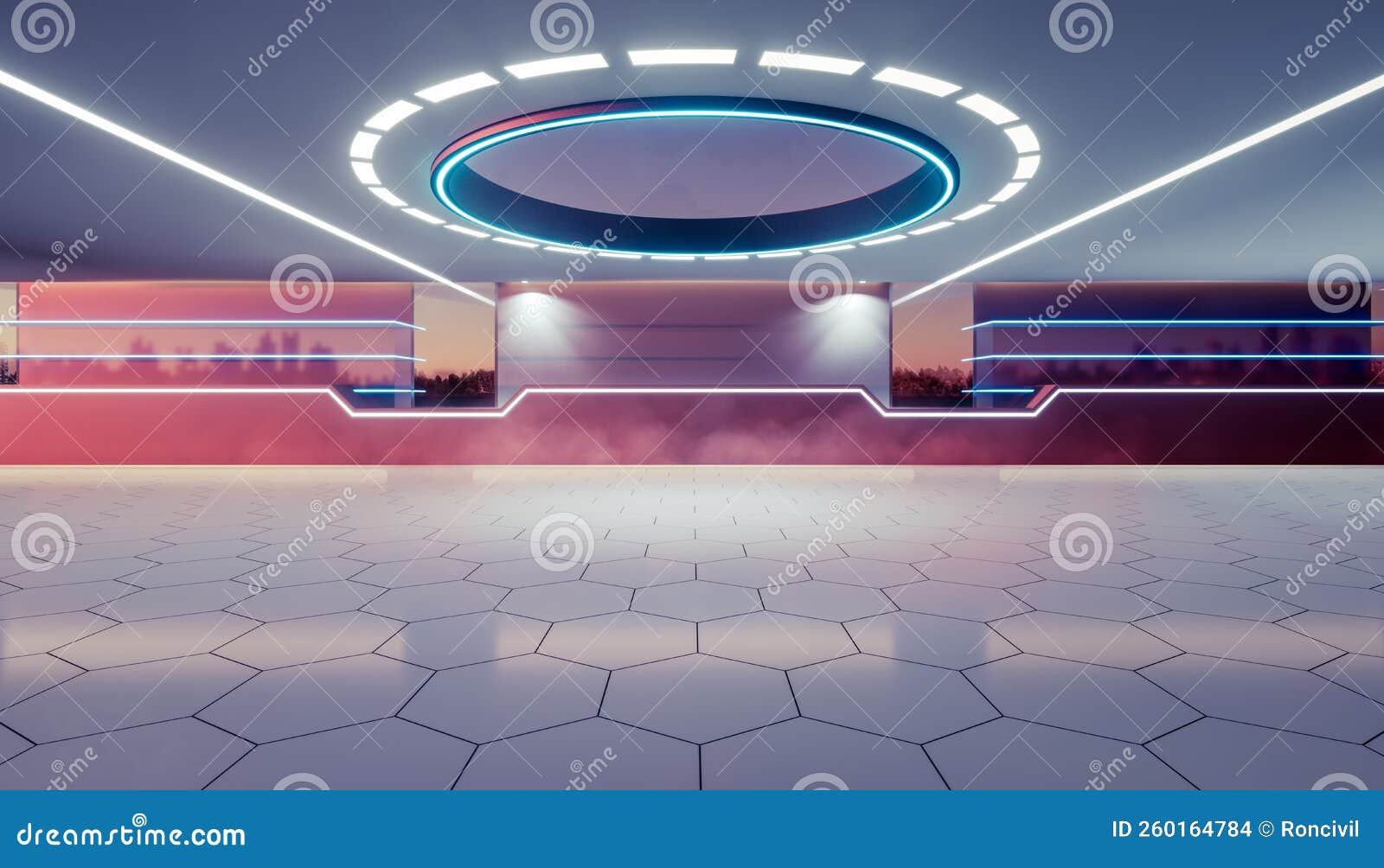 3d Rendering of Empty Space for Background Stock Illustration ...