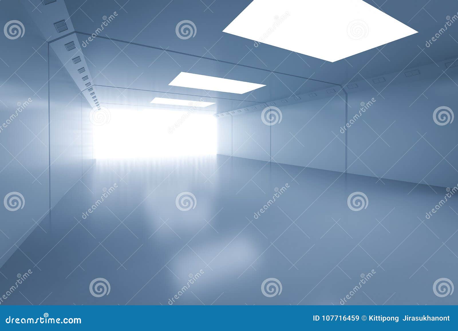 Blue empty space stock illustration. Illustration of indoor - 107716459