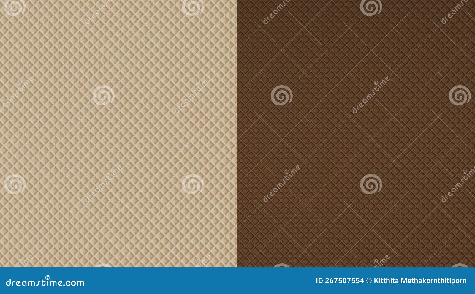 3D Rendering Empty Vanilla and Chocolate Wafer Texture Backgroun Stock ...