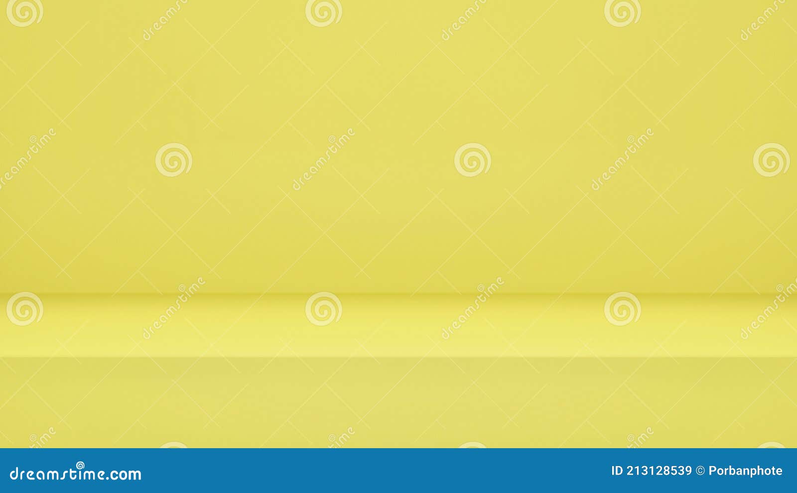 3d Rendering, Empty Yellow Color Studio Room Background Stock ...