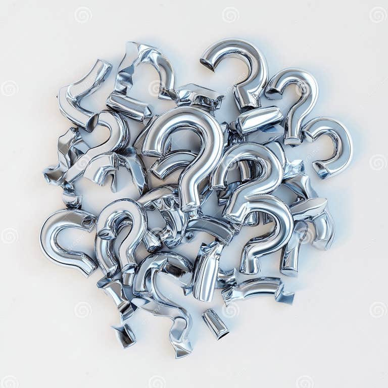 3D Rendering of Endless Question Marks and Business Concepts Stock ...
