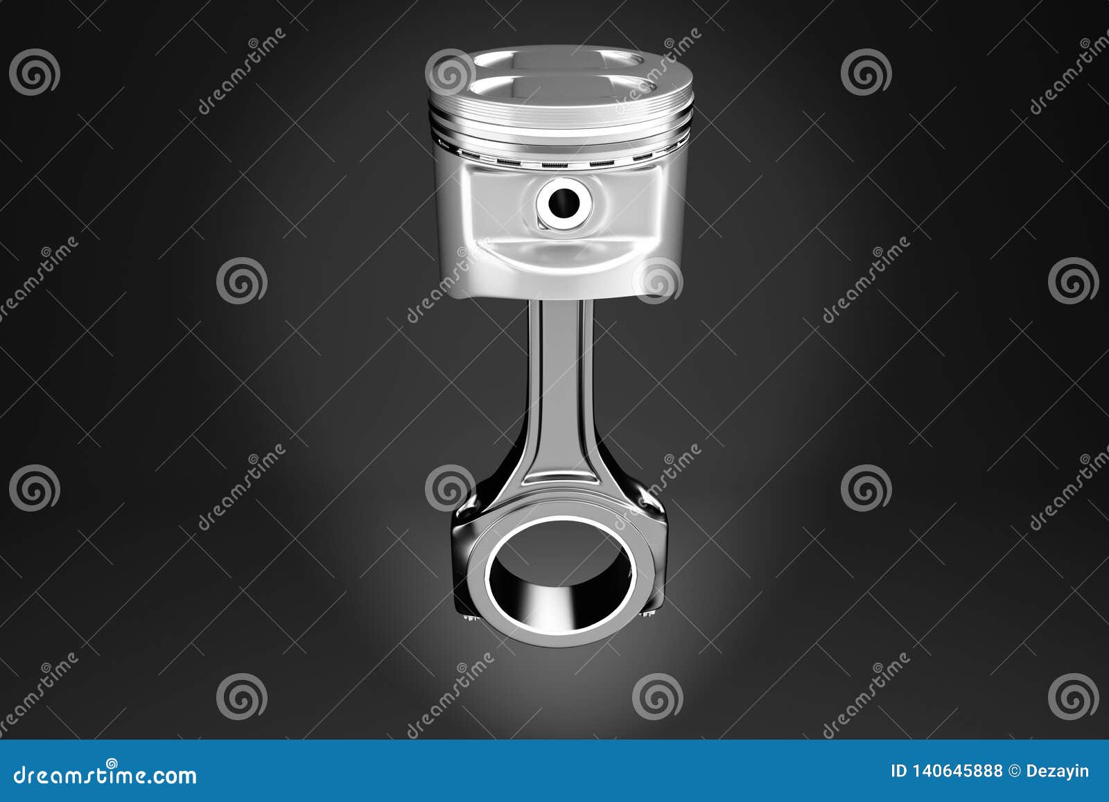 3D Rendering V4 Engine Pistons And Cog Isolated On White Background ...