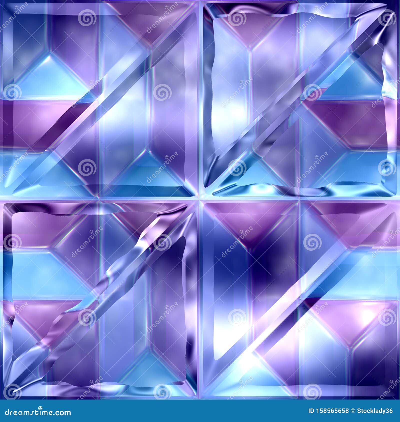 3D Rendering of Engraved Glass Background Tile Stock Illustration ...
