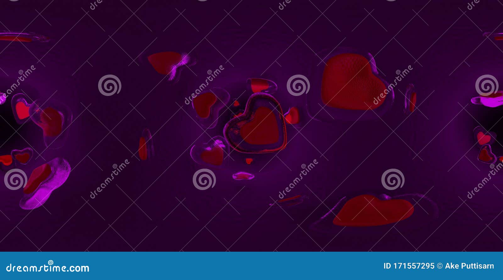3d Rendering of Erythrocyte or Red Blood Corpuscle. Equirectangular 360 ...