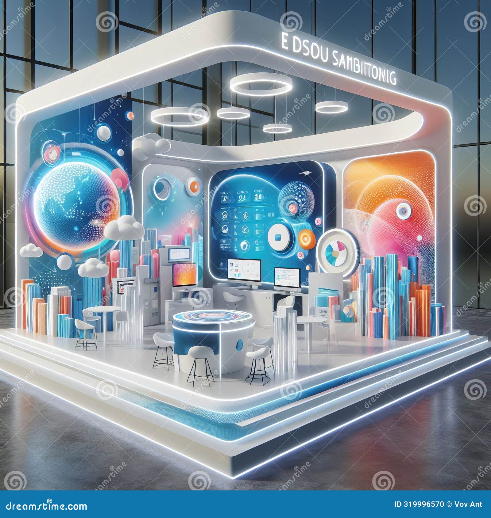 198 73. 3D Rendering For Exhibition Booth Design_ Prod Royalty-Free Stock Image | CartoonDealer ...