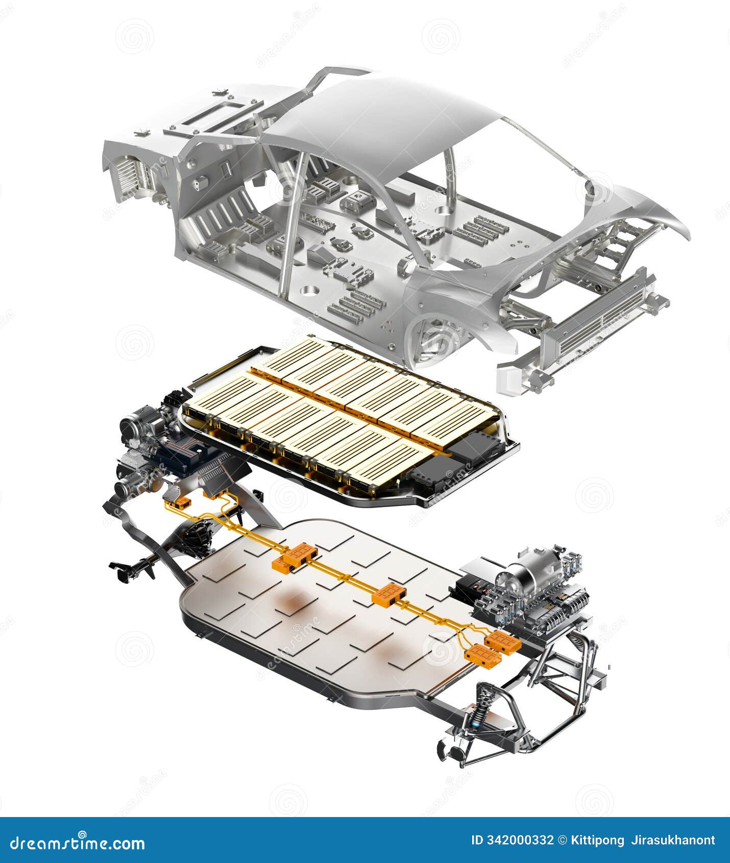 Golden Electric Vehicle Battery Or Pack Of Lithium-ion Pouch Cells ...