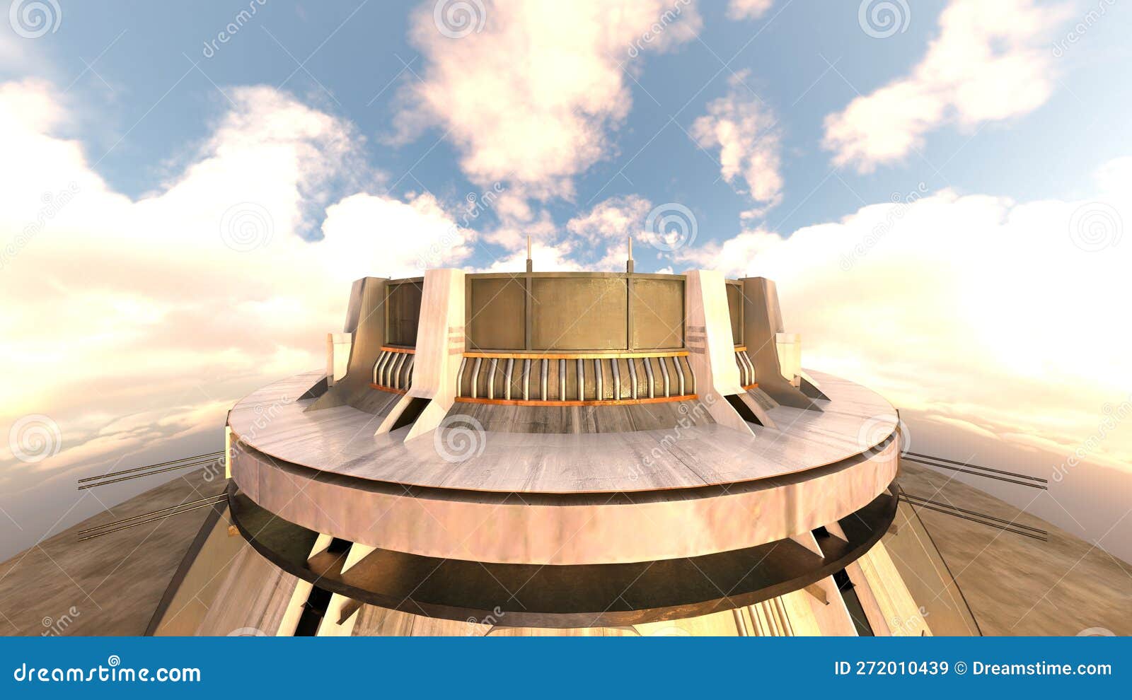 3D Rendering of the Exploration Base Stock Illustration - Illustration ...