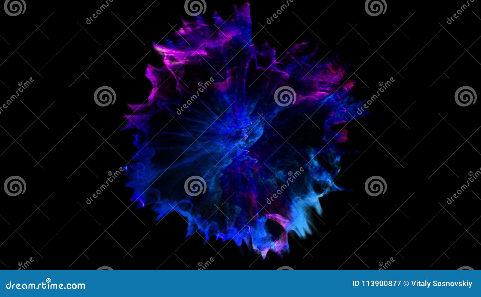 3D Rendering of Explosion, Smoke, Effect Shock Wave and Diverging Waves ...