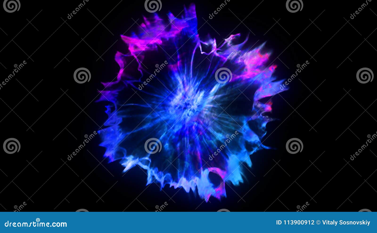 3D Rendering of Explosion, Smoke, Effect Shock Wave and Diverging Waves ...