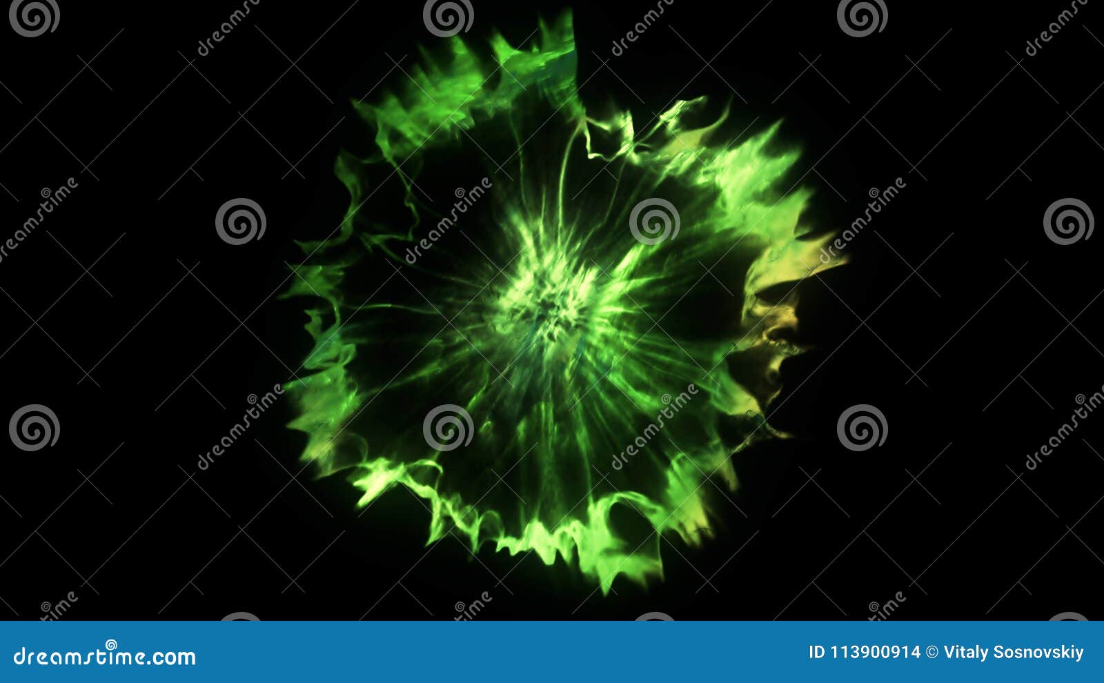 3D Rendering of Explosion, Smoke, Effect Shock Wave and Diverging Waves ...